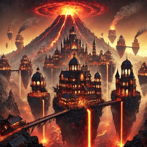 Fantasy City Inspiration Lava City