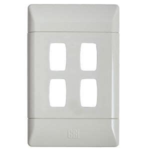 Cbi Gird Plate 4 Lever 2x4 White
