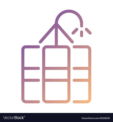 Coal Blasting Pixel Perfect Gradient Linear Icon Vector Image