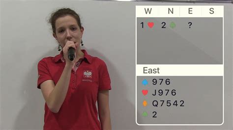 Solution To Riddle N° 36 With Sophia Baldysz Poland Women Team Youth World Bridge