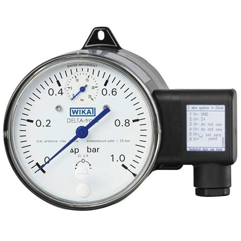 Wika Differential Pressure Gauge With Output Signal Dpgt40 Asya Trafo