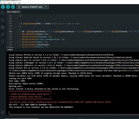 Uploading Arduino Code To Stm32f103c8 Using Arduino Ide Uploading