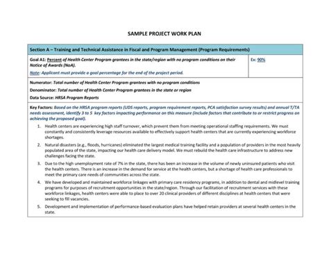 Work Plan 40 Great Templates And Samples Excel Word Templatelab