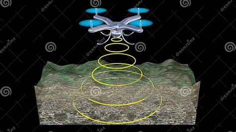 Ground Penetrating Radar Gpr Gpr Emits Scan Signals To Detect Object Below Earth`s Surface 3d