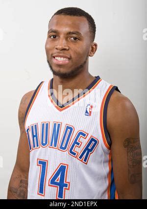 Oklahoma City Thunders Daequan Cook Poses For A Photo During Media Day In Oklahoma City On
