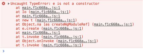 Uncaught In Promise Typeerror E Is Not A Constructor · Issue 9929 · Angularangular Cli · Github