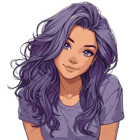 Premium Vector Young Gamer Girl Avatar Streaming With Pastel Purple