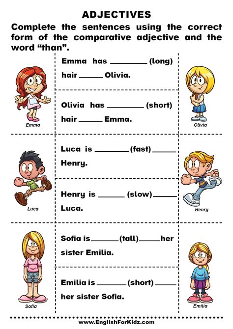 Grammar Worksheet Comparatives
