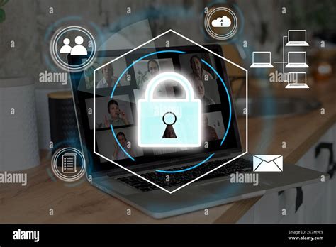 Cybersecurity Concept Global Network Security Technology Business People Protect Personal