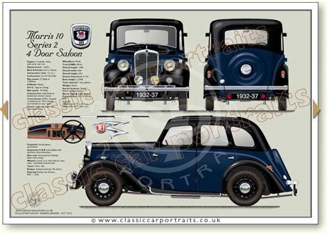 Morris Ten Four Series Ii 1935 38 Car Portrait Print
