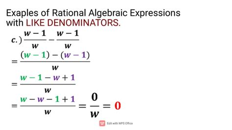 Rational Algebraic Expression Computer Science Ppt