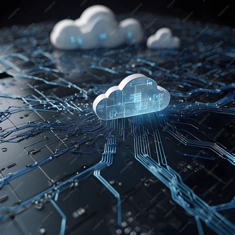Cloud Computing And Network Security Concept 3d Rendering Conceptual Image Premium Ai