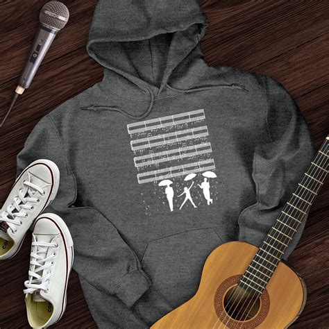 Raining Music Notes Hoodie Rhythm And Beat