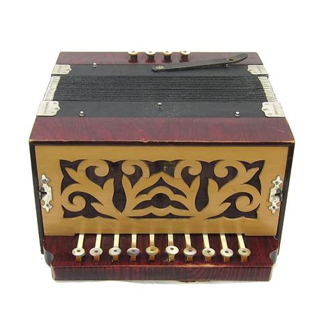 Vintage Model Diatonic Button Box Accordion Made In Reverb