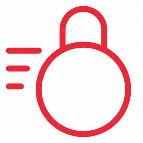 Lock Outline Padlock Protection Safety Security Ui Icon