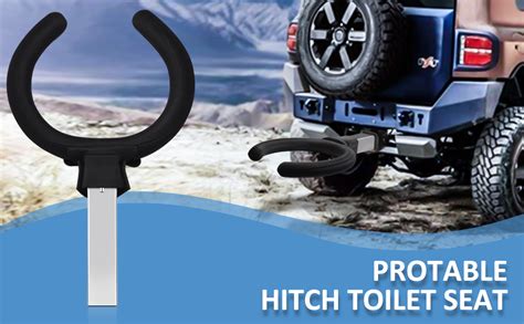 Zzm Portable Hitch Toilet Seat Stainless Steel Emergency