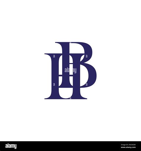 Letter Hb Simple Linked Font Logo Vector Stock Vector Image And Art Alamy