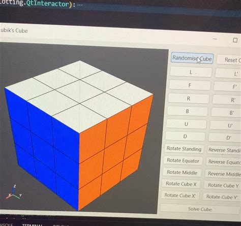 It Aint Much But I Made A Rubiks Cube Silver In Python While I Had
