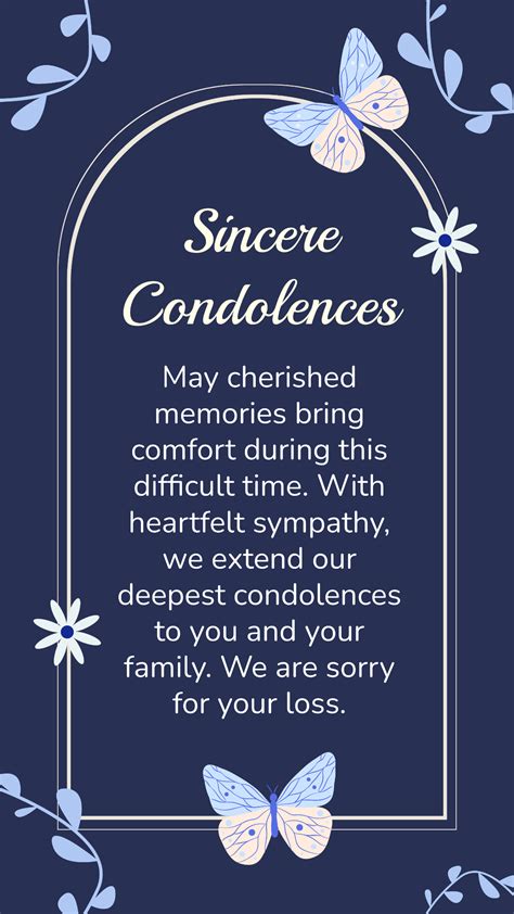 FREE Condolence Templates Examples Edit Online Download Template Net
