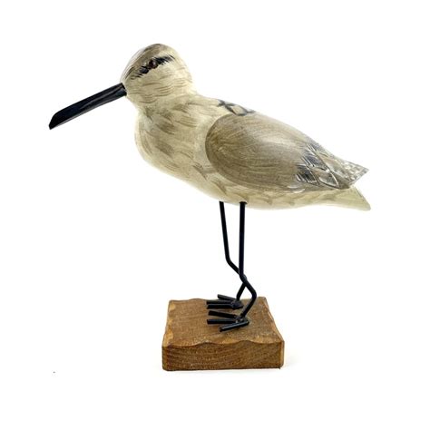 Oiseau échassier Bois Sculpté Vintage Et Durable Boutique Brocup