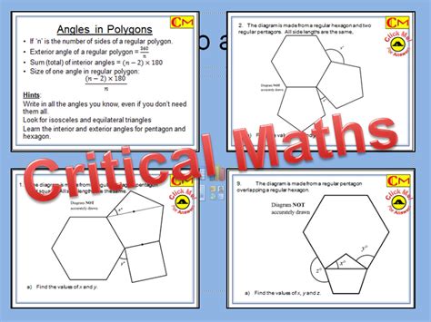 Exam Questions 9 1 Angles In Polygons Teaching Resources