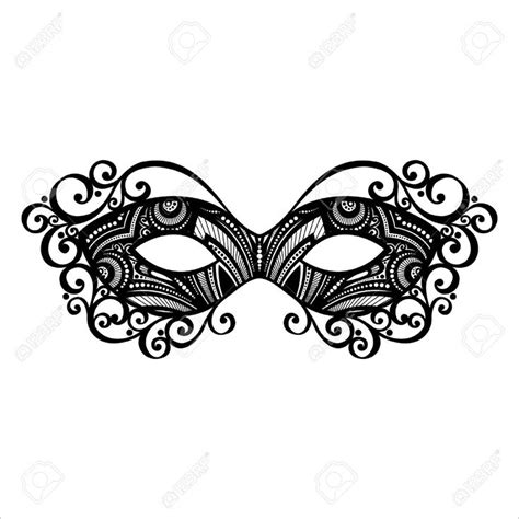 Beautiful Masquerade Mask Vector Patterned Design