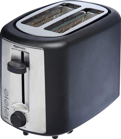 Amazon Basics 2 Slice Extra Wide Slot Toaster With 6 Shade Settings