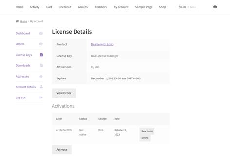 Plugin Settings Woocommerce License Manager For Woocommerce