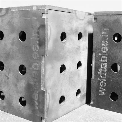 3d 500mm X 500mm X 175mm Modular Weld Table With Gas Nitrided Finish To