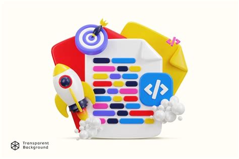 Premium Psd 3d Programming Language With Target On Web Development