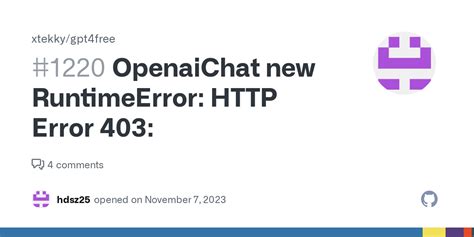 Openaichat New Runtimeerror Error 403 · Issue 1220 · Xtekkygpt4free · Github