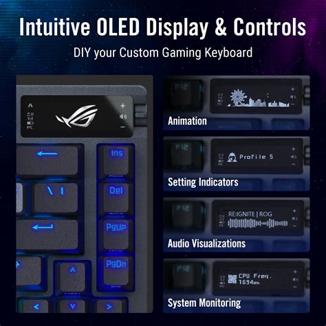 Mua Rog Azoth 75 Wireless Diy Custom Gaming Keyboard Oled Display Three Layer Dampening Hot