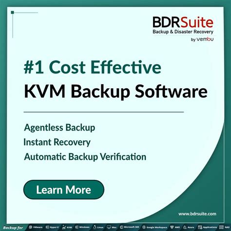 Vembu Technologies On Linkedin Kvm Bdrsuite Dataprotection Datasecurity