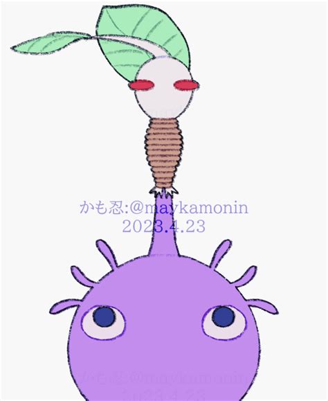 Purple Pikmin And White Pikmin Pikmin Drawn By Maykamonin Danbooru