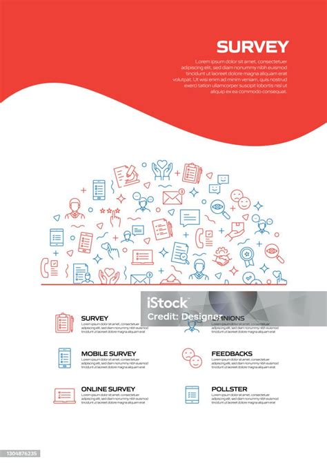 설문 조사 및 평가 관련 현대 라인 스타일 벡터 일러스트레이션 Brand Name Online Messaging Platform에 대한 스톡 벡터 아트 및 기타 이미지