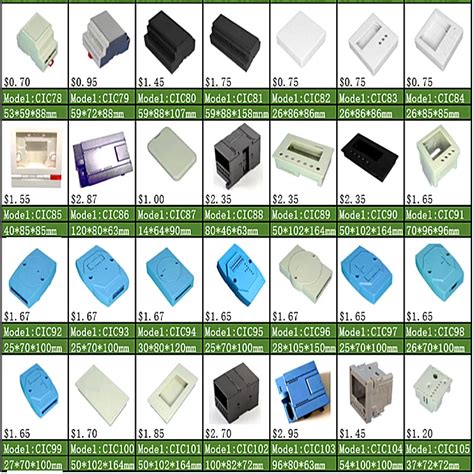 Custom Din Rail Module Enclosure Plc Case 100 70 25mm Smart Plug Enclosure Cic93 Plastic