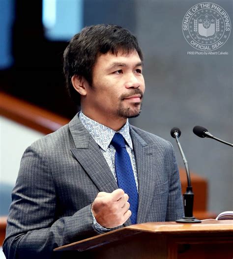 Senate Of The Philippines Senator Manny Pacquiao In A Privilege
