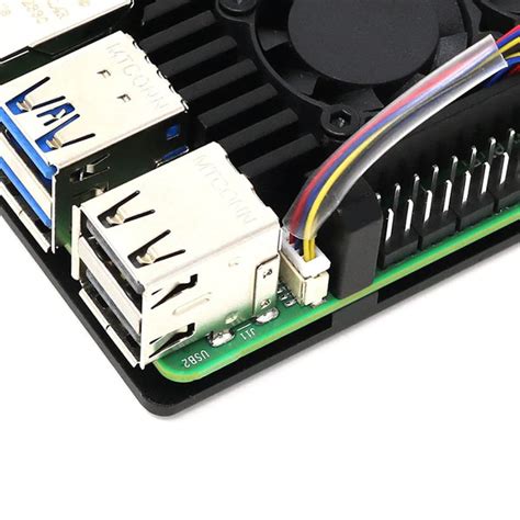 Onpadru Алюминиевый корпус для Raspberry Pi 5 с двумя охлаждающими