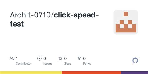 GitHub Archit Click Speed Test