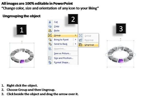 PowerPoint Layouts Circular Chart Ring Process Ppt Slide