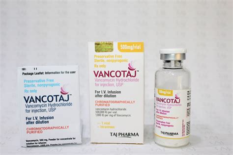Vancomycin Hcl Injection 500mg Manufacturer Taj Pharma