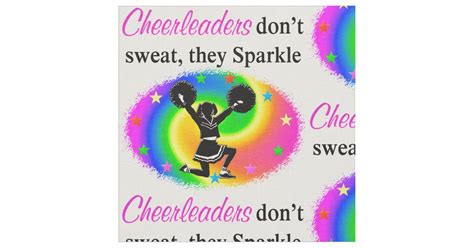 Vibrant Cheerleader Fabric Zazzle