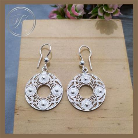 Jual Anting Perak Filigre Lingkaran Ornamen Kota Yogyakarta Toko Perak Kotagede Silver