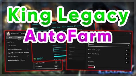 King Legacy AutoFarm Stats Script Pastebin YouTube