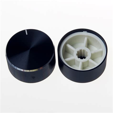 2pcs 25x13mm 6mm Shaft Hole Aluminum Alloy Potentiometer Knob Volume Control Knob Laserse