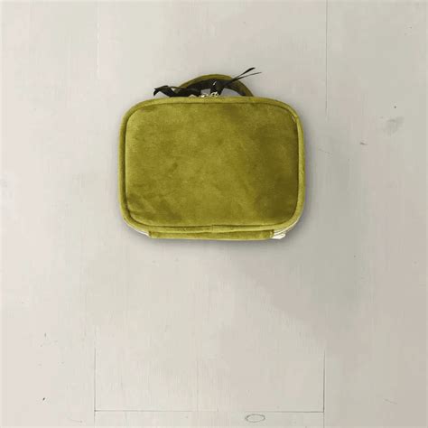 Small Beauty Box Green Velvet Bag All