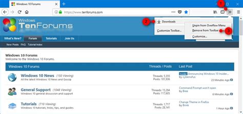 Add Or Remove Toolbar Items In Firefox Tutorials