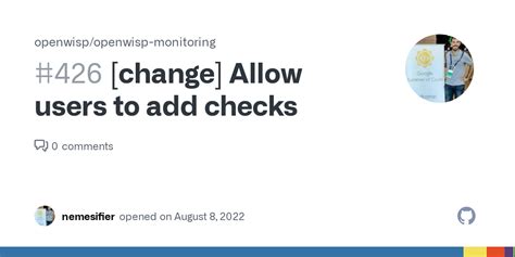 Change Allow Users To Add Checks Issue 426 Openwisp Openwisp