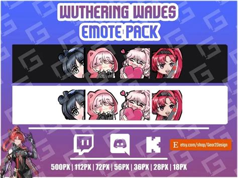 Wuthering Waves Emotes Etsy Artofit