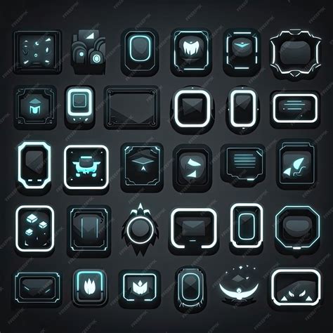 premium photo border rectangle frame game ai generated app menu